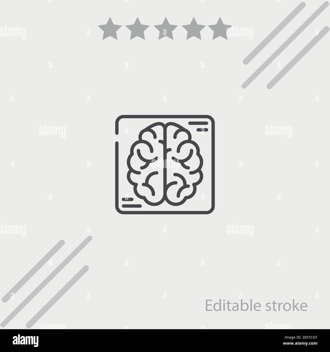 brain vector icon modern simple vector illustration Stock Vector Image ...