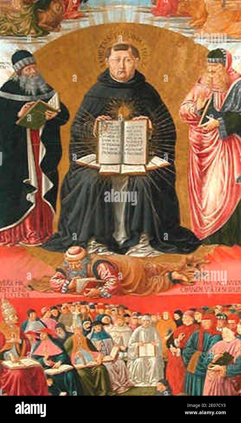 Le triomphe de Saint-Thomas d'Aquin Stock Photo - Alamy