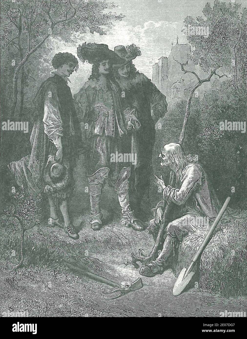Le Vieillard et les Trois Jeunes Hommes Stock Photo - Alamy