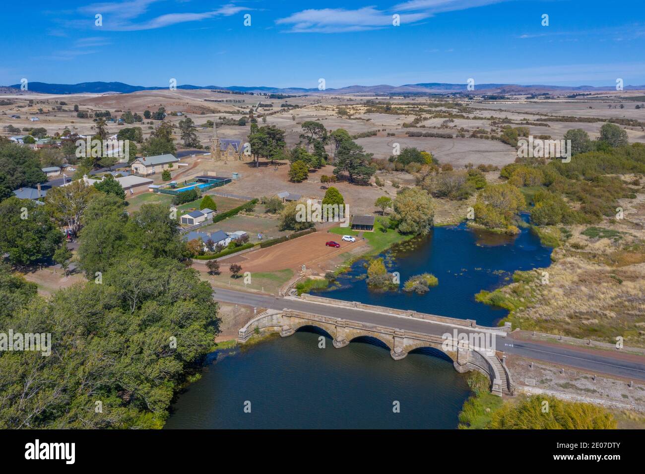 Aerial view of Ross bridge in Australia Stock Photo - Alamy