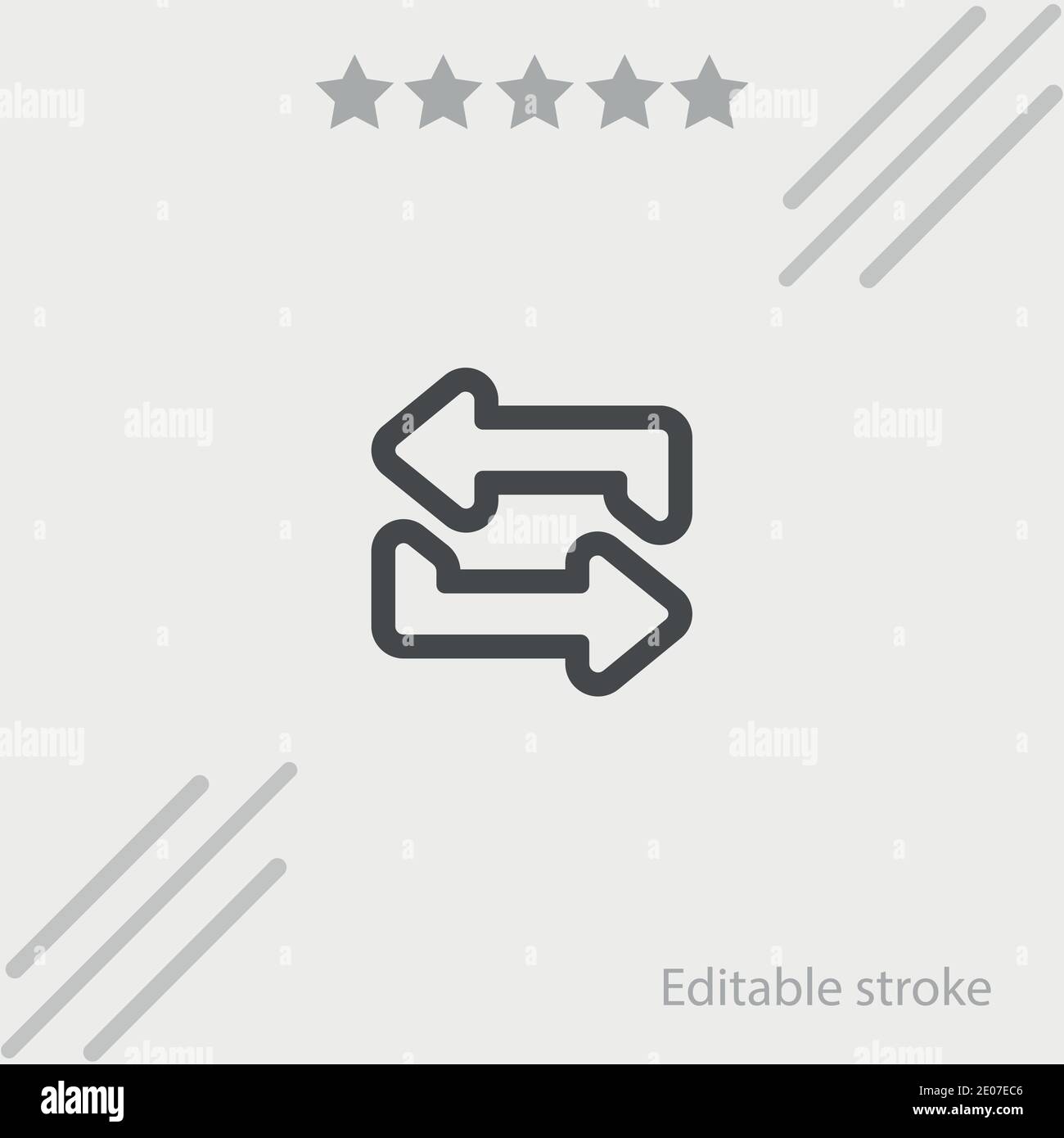 arrows outlined couple vector icon modern simple vector illustration ...