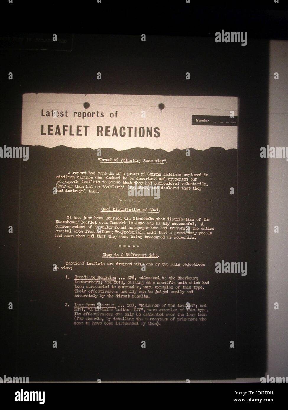 Leaflet Reactions 11 Stock Photo - Alamy