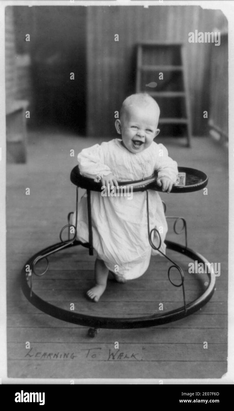 Learning to walk Stock Photo - Alamy