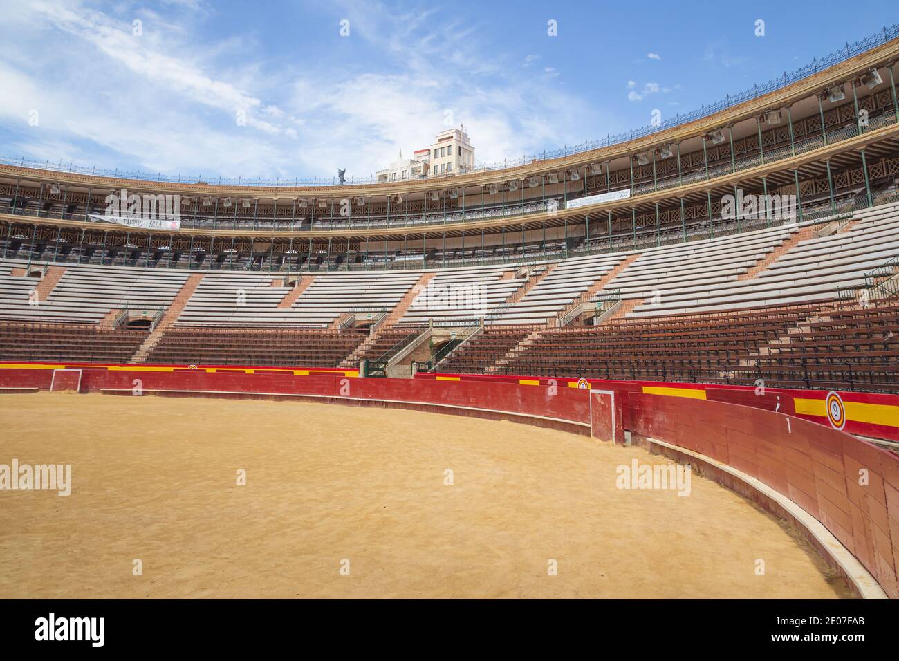 Valencia, Spain - April 16 2015: An interior look at an empty Plaza de ...