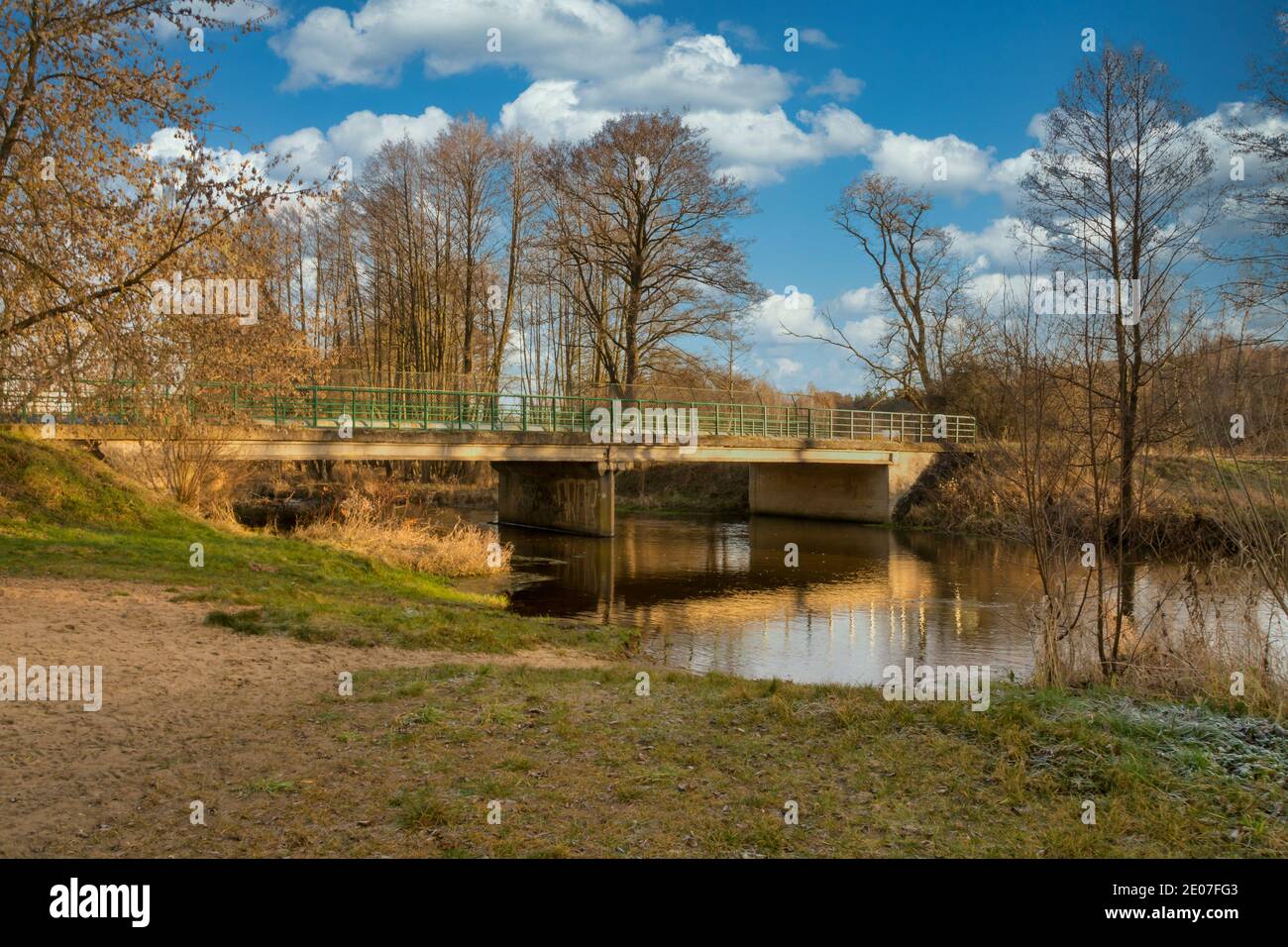 Road bridge, connecting two river banks Stock Photo - Alamy