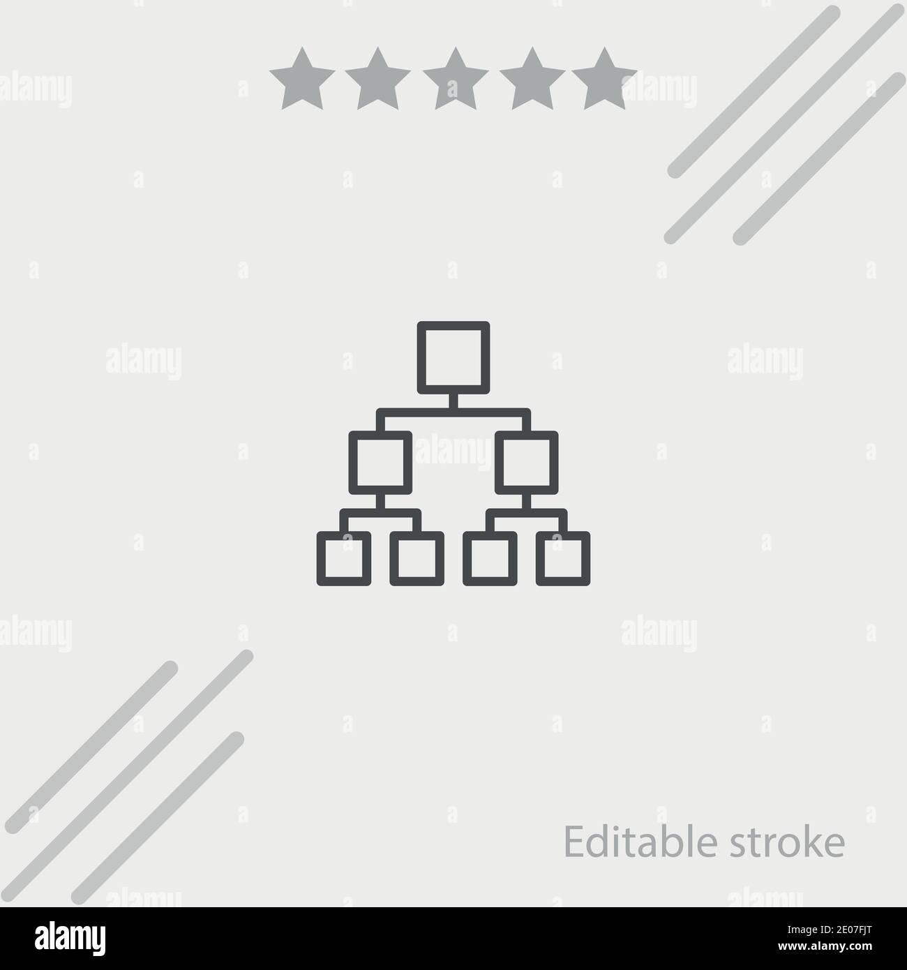 hierarchical structure vector icon modern simple vector illustration ...