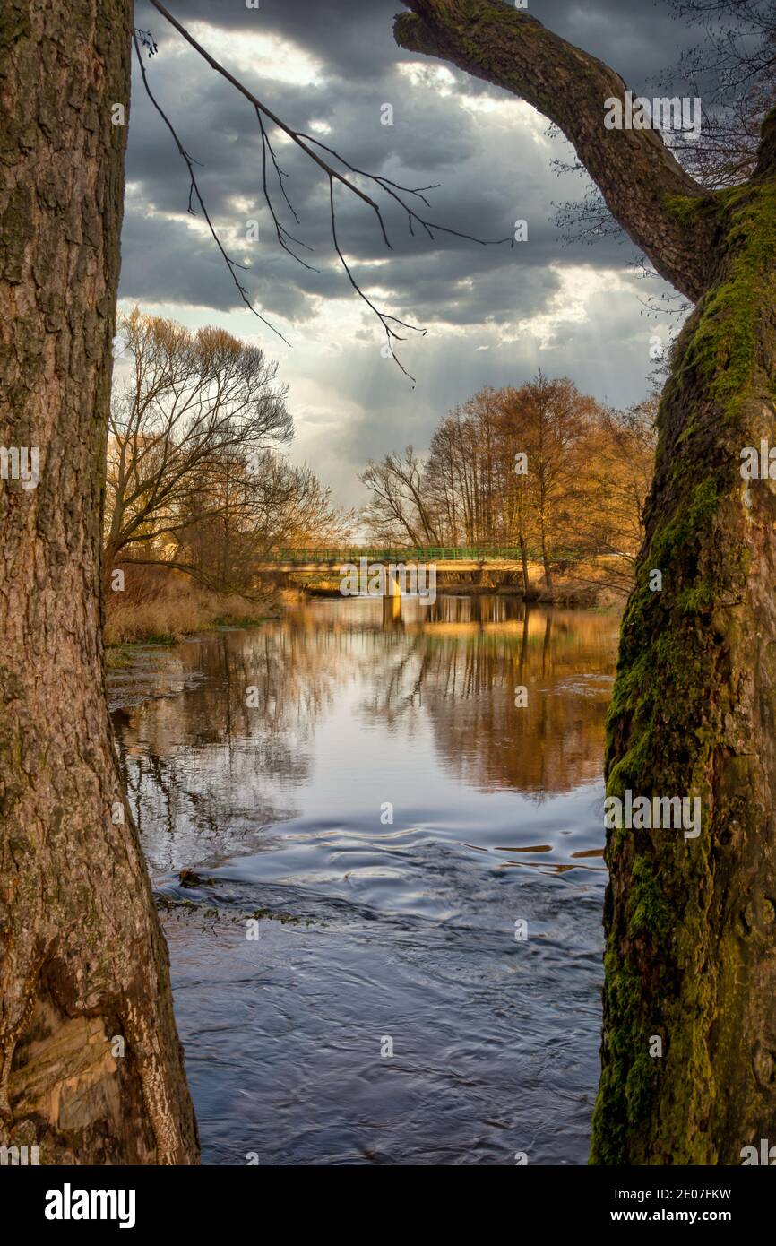 Road bridge, connecting two river banks Stock Photo - Alamy