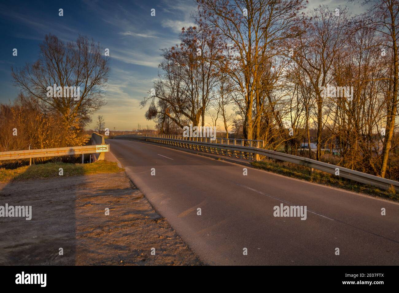 Road bridge, connecting two river banks Stock Photo - Alamy