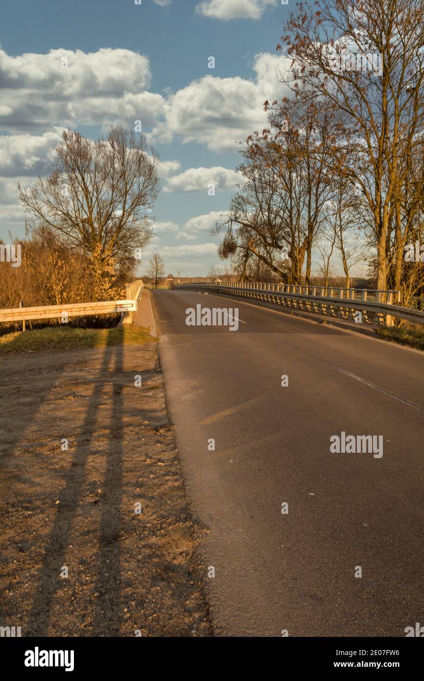 Road bridge, connecting two river banks Stock Photo - Alamy