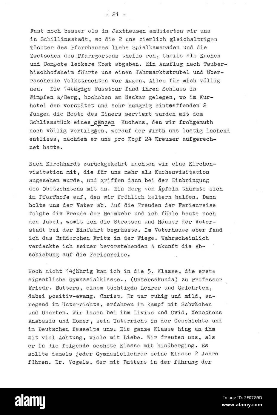 Lebenserinnerungen (Krieger) 021 Stock Photo - Alamy
