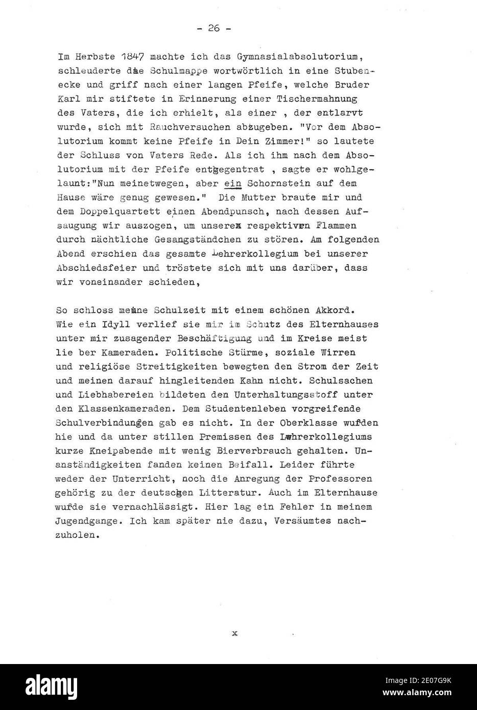 Lebenserinnerungen (Krieger) 026 Stock Photo - Alamy