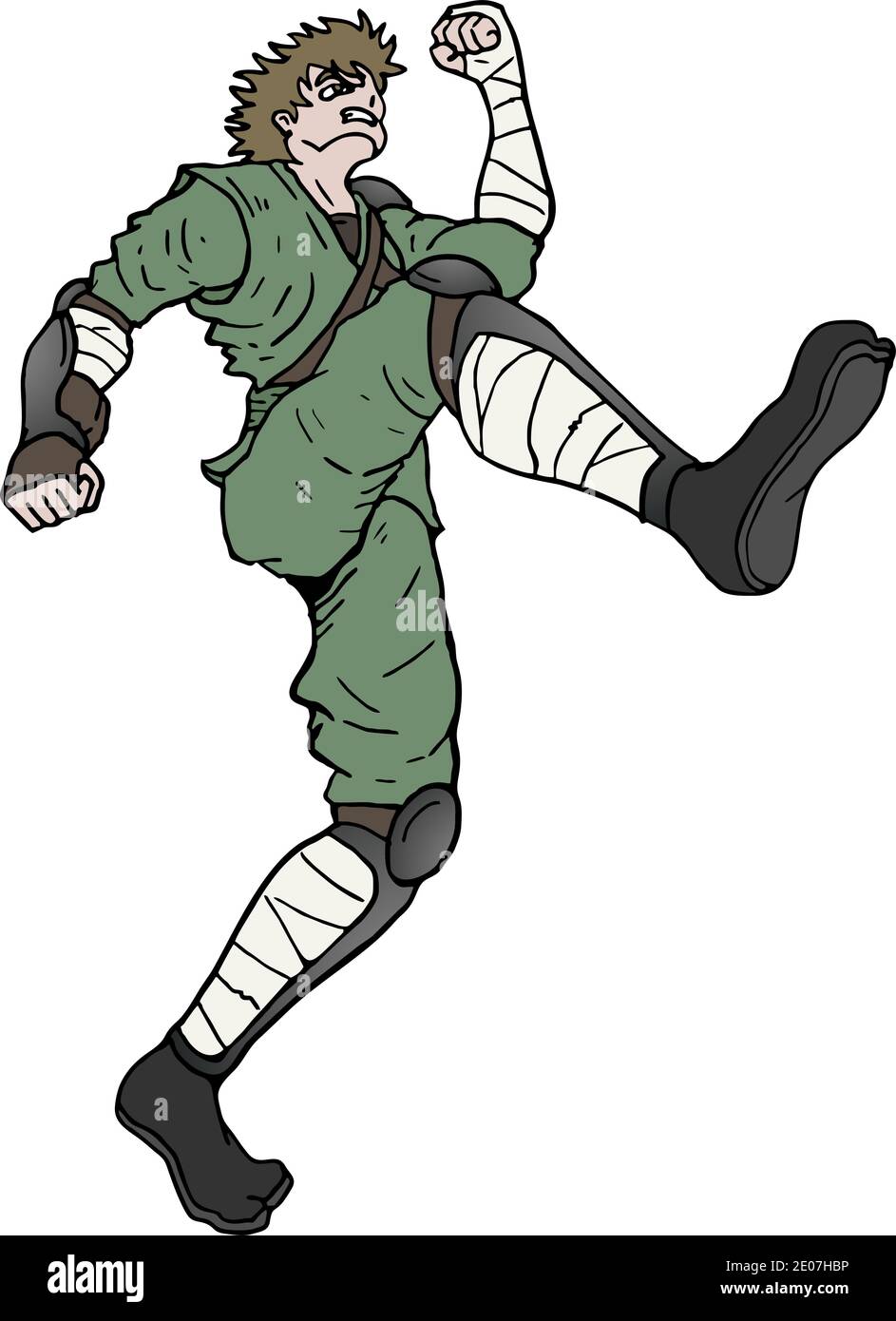 Running samurai warrior Stock Vector Image & Art - Alamy