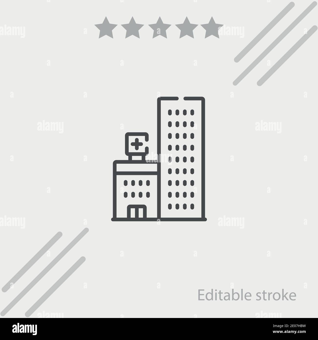 hospital vector icon modern simple vector illustration Stock Vector ...