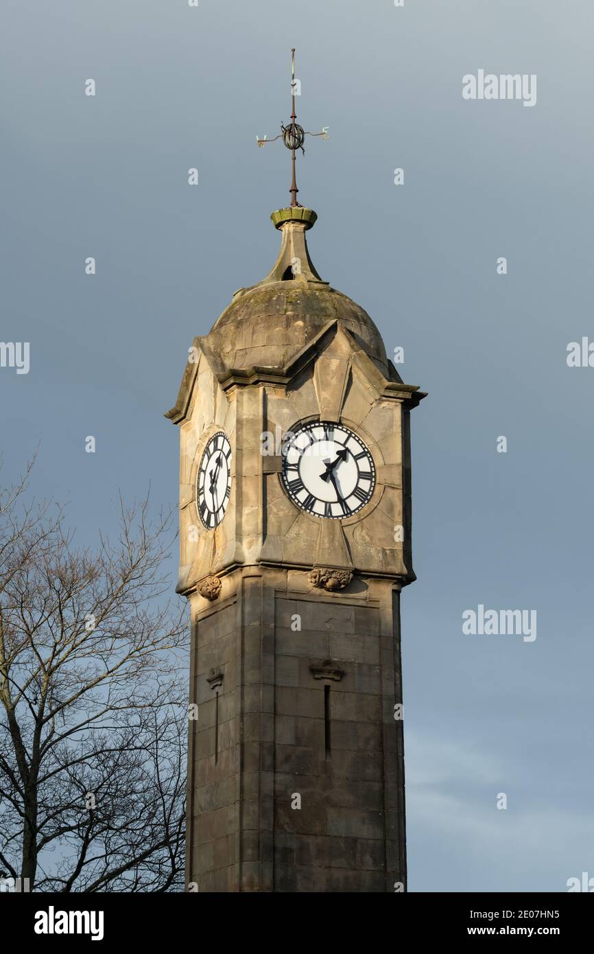 Bridge Clock Tower, Customs Roundabout, Stirling, Scotland, UK Stock ...