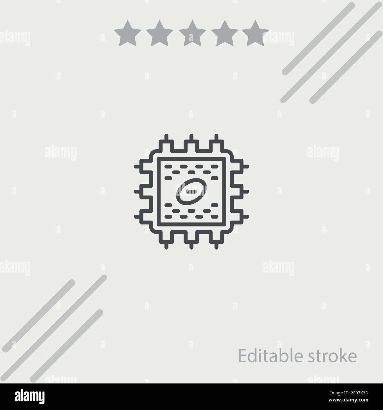 processor vector icon modern simple vector illustration Stock Vector ...