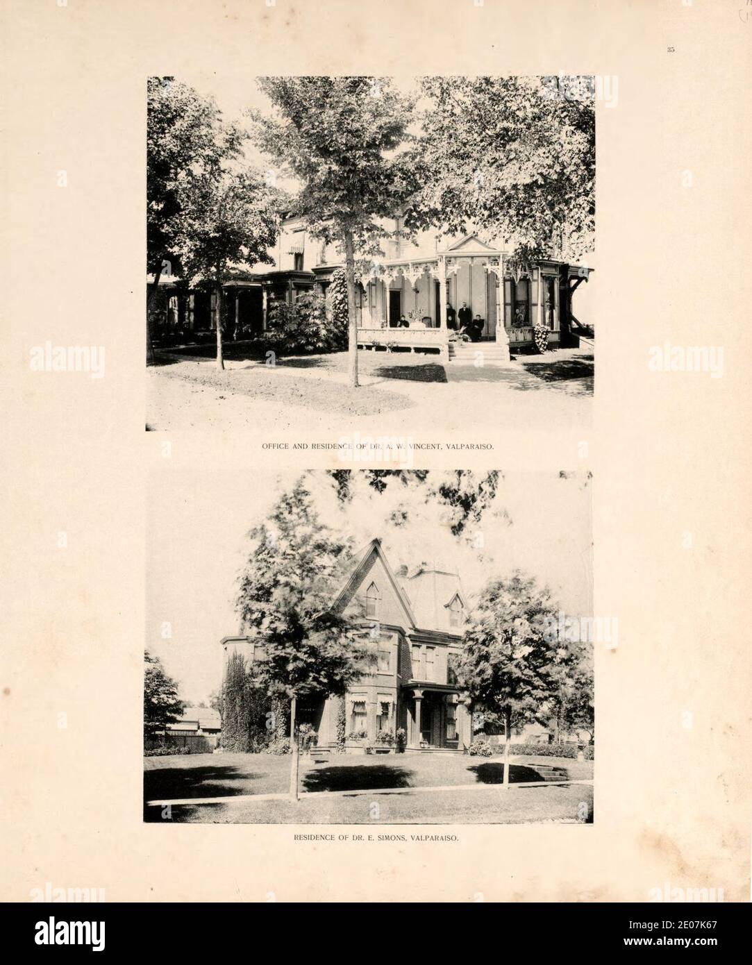 Lee and Lee's atlas of Porter County, Indiana - illustrated Stock Photo ...
