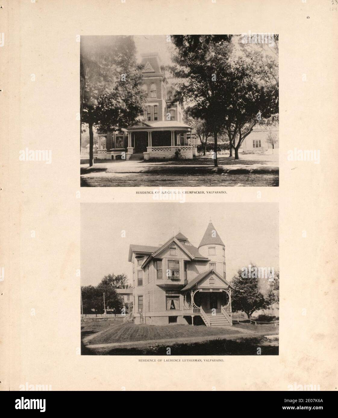 Lee and Lee's atlas of Porter County, Indiana - illustrated Stock Photo ...