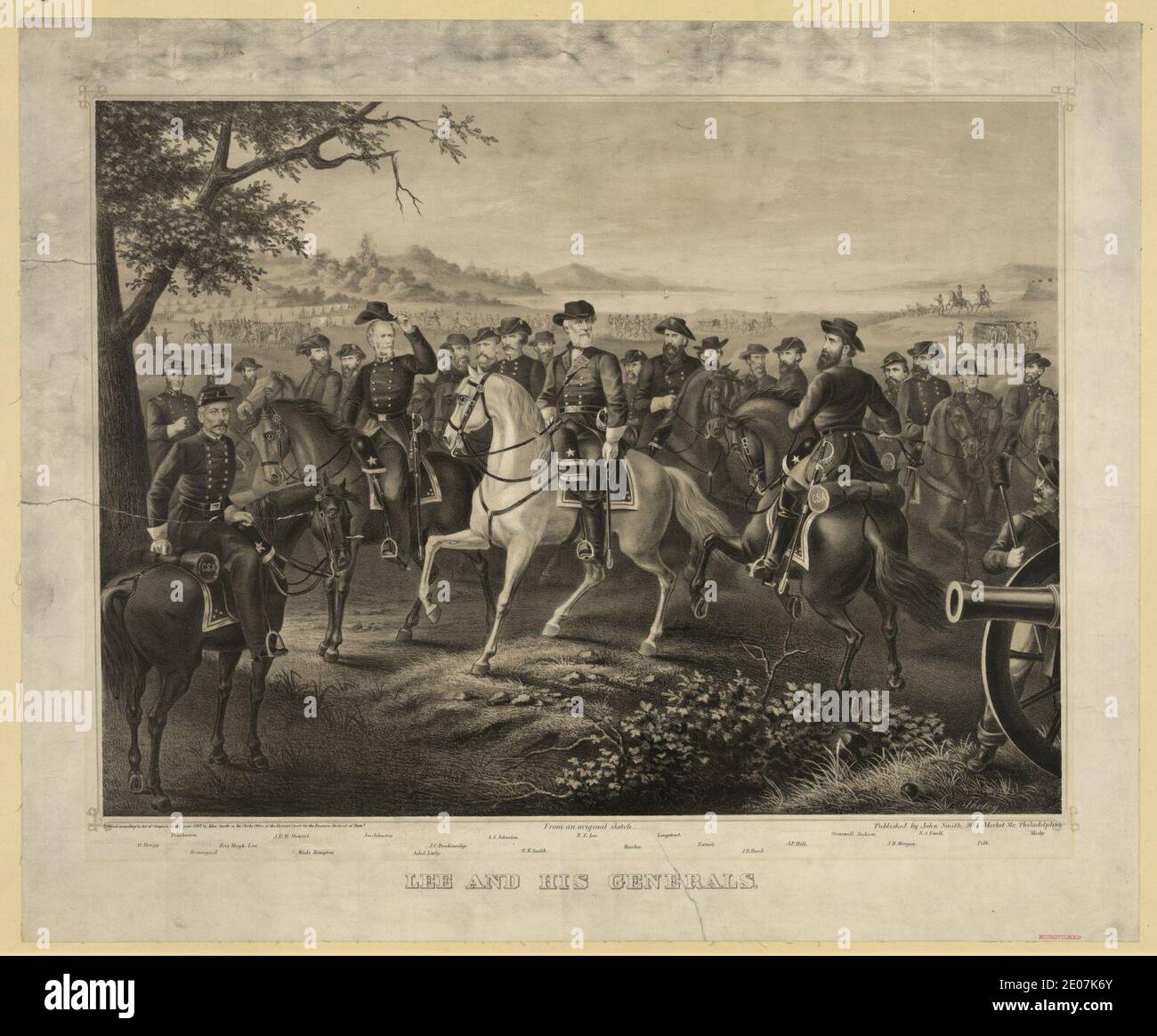 Lee and his generals - Tholey Stock Photo - Alamy