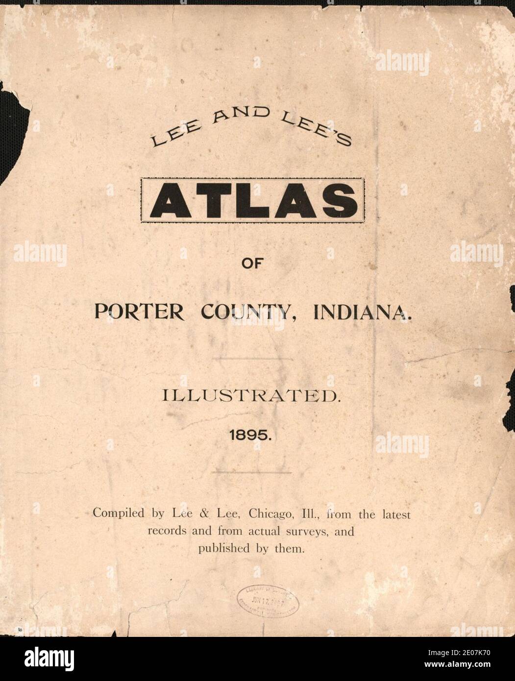 Lee and Lee's atlas of Porter County, Indiana - illustrated Stock Photo ...