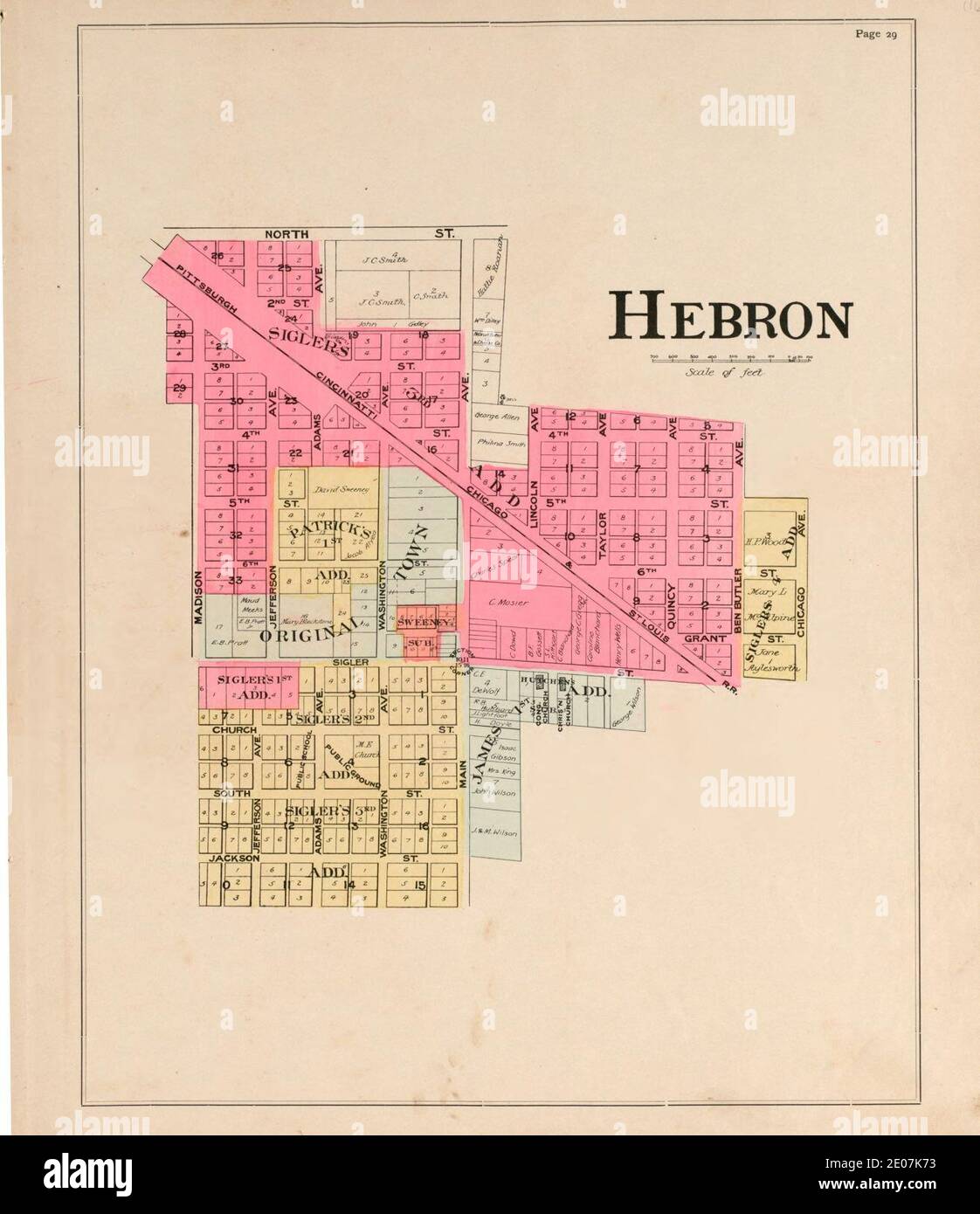 Lee and Lee's atlas of Porter County, Indiana - illustrated Stock Photo ...