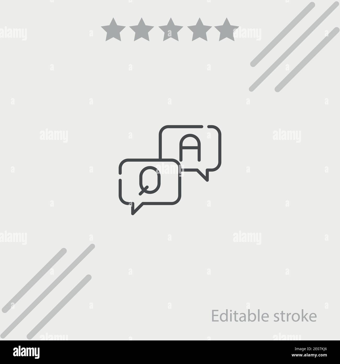 q&a vector icon modern simple vector illustration Stock Vector Image ...