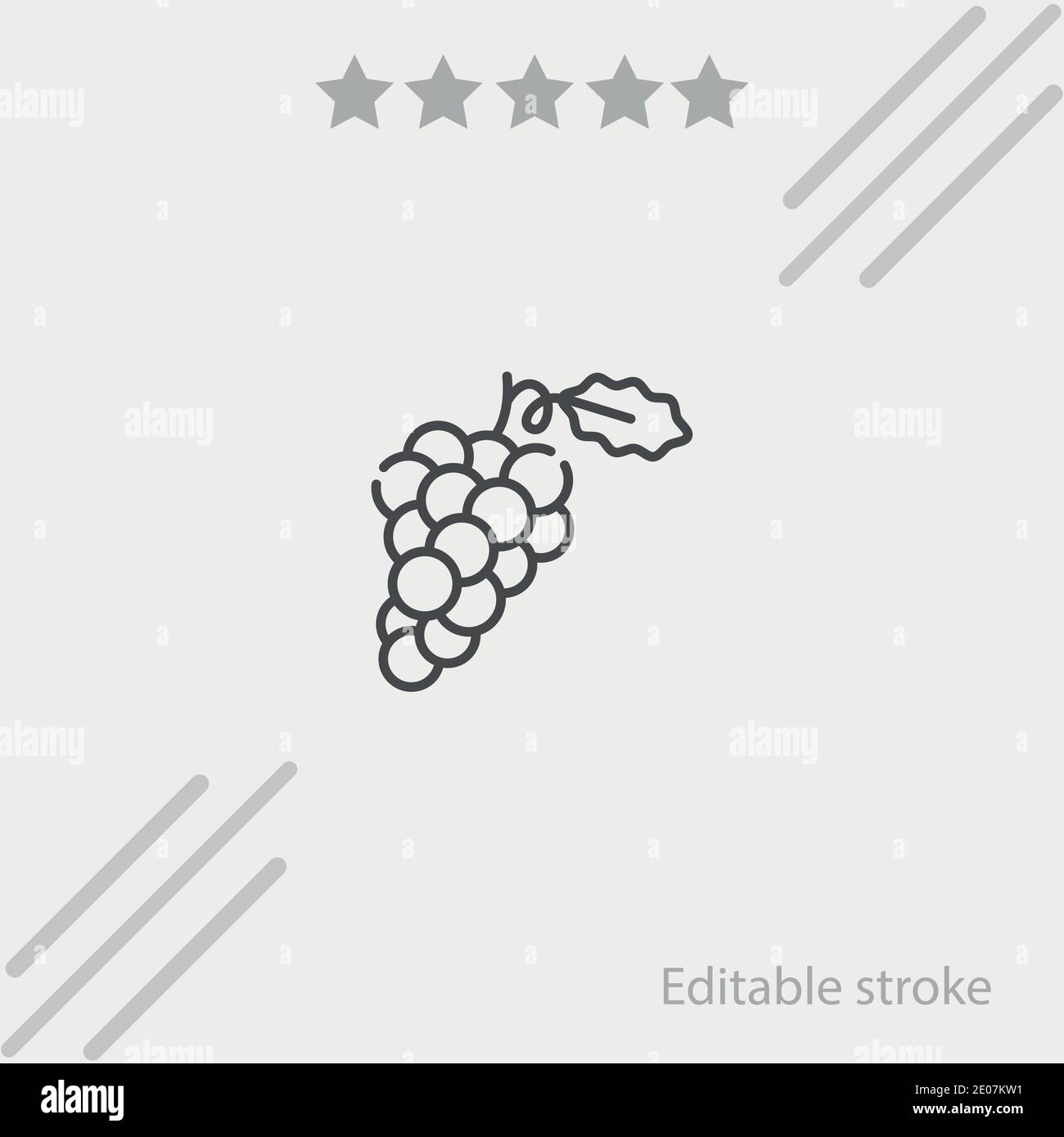 grapes vector icon modern simple vector illustration Stock Vector Image ...