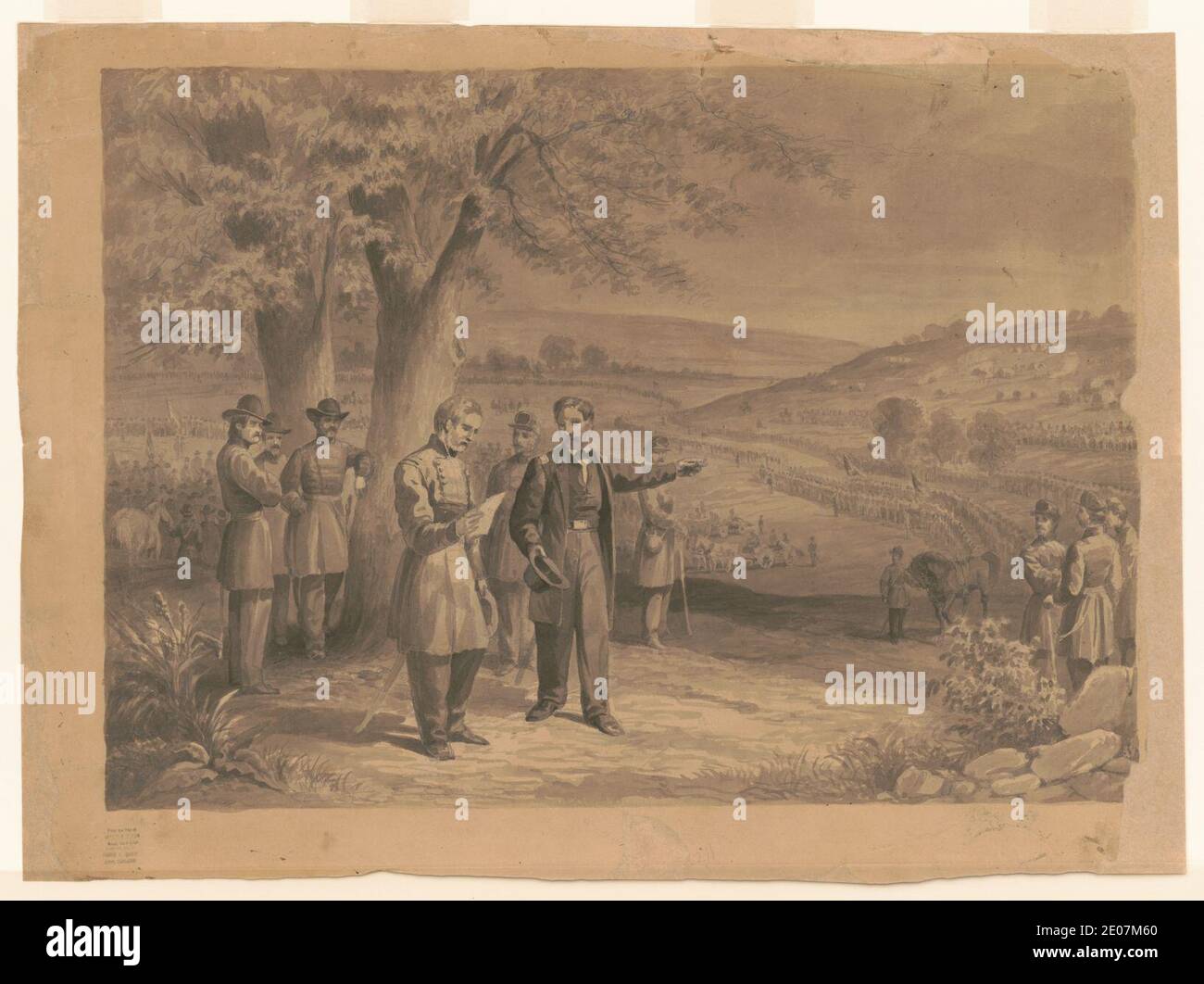 Lee's surrender, Civil War Stock Photo - Alamy