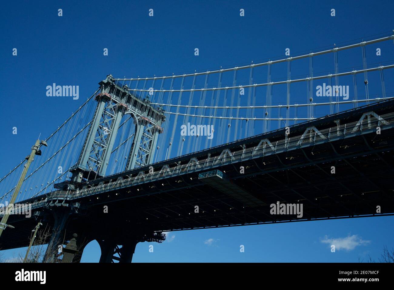 The Manhattan Bridge: A suspension bridge that crosses the East River ...