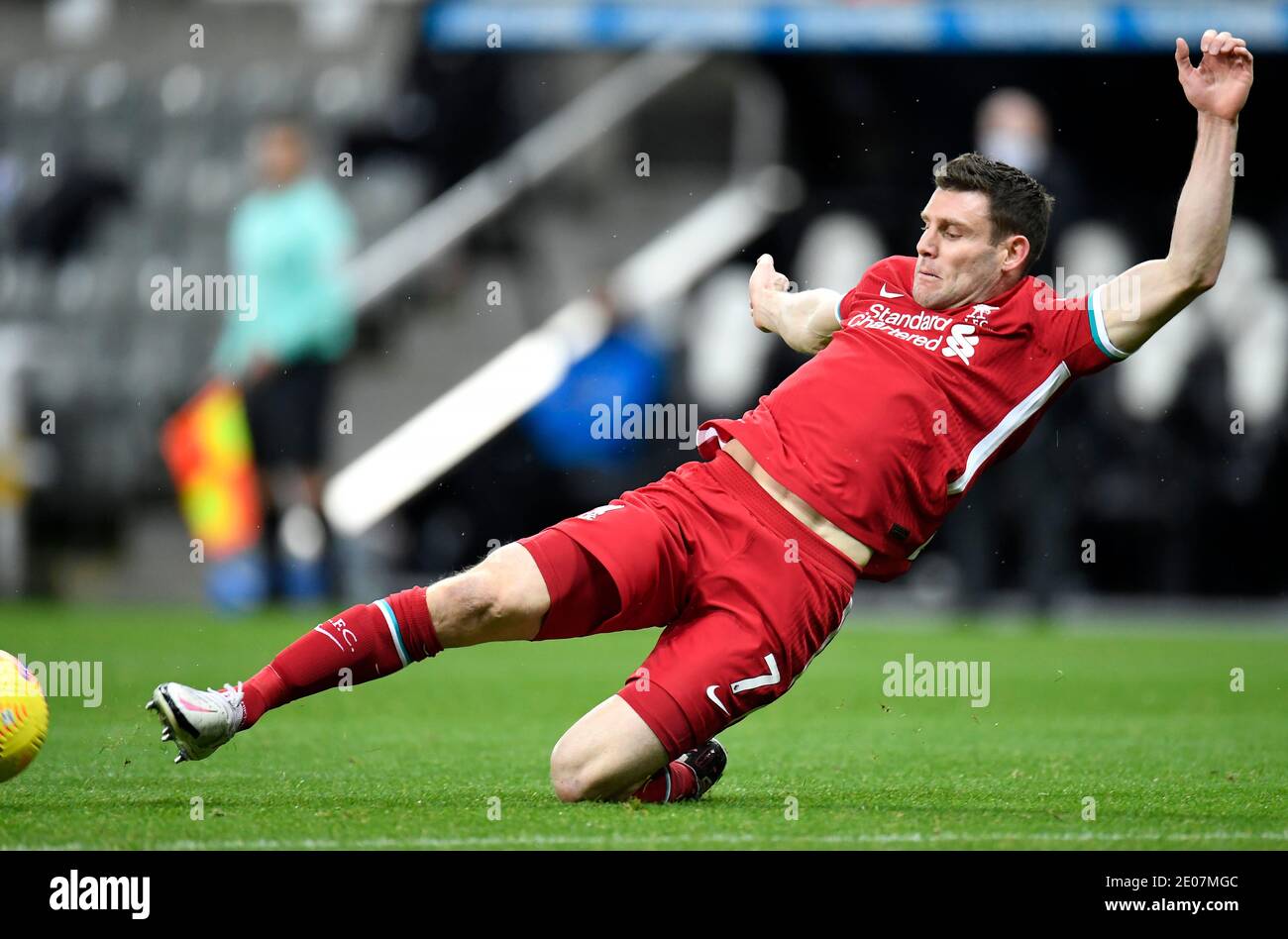 Liverpool's James Milner during the Premier League match at St James ...