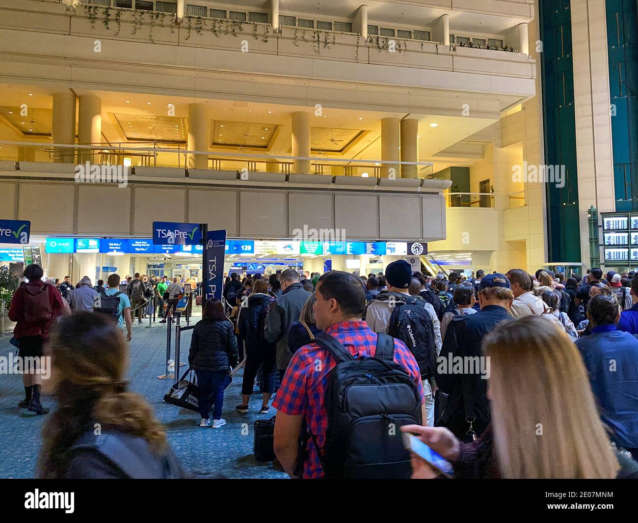 Orlando, FL USA - February 19, 2020: People waiting in line to go ...