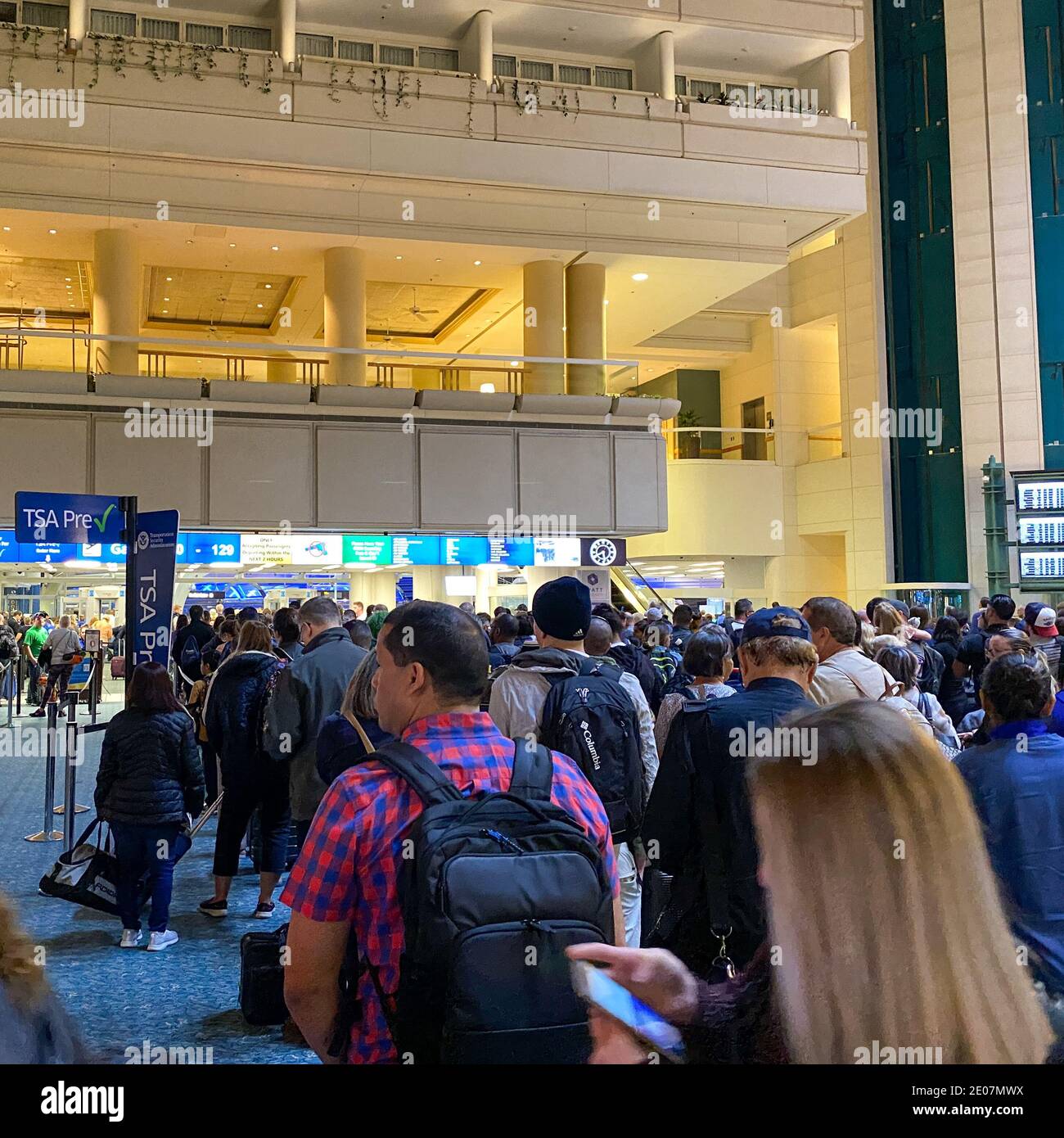 Orlando, FL USA - February 19, 2020: People waiting in line to go ...