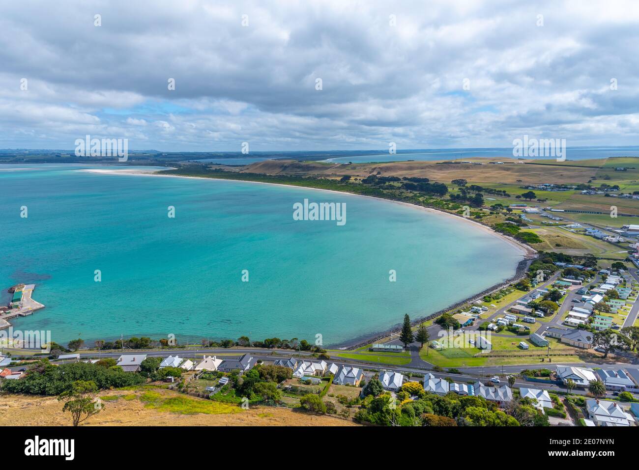 Aerial view of a beach at Stanley, Australia Stock Photo - Alamy