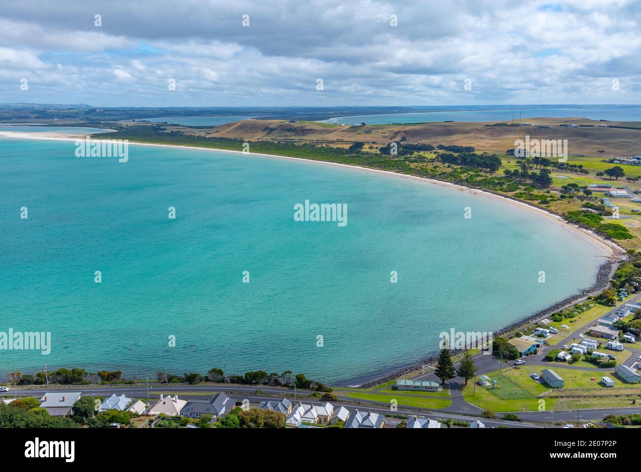 Aerial view of a beach at Stanley, Australia Stock Photo - Alamy