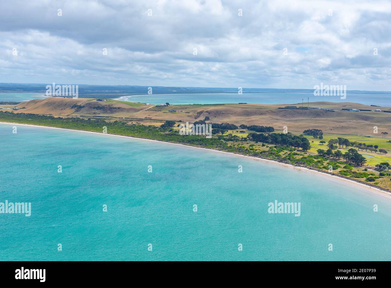 Aerial view of a beach at Stanley, Australia Stock Photo - Alamy