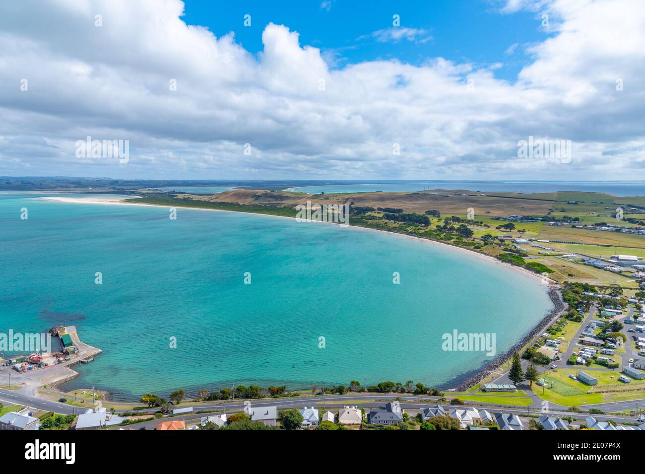 Aerial view of a beach at Stanley, Australia Stock Photo - Alamy