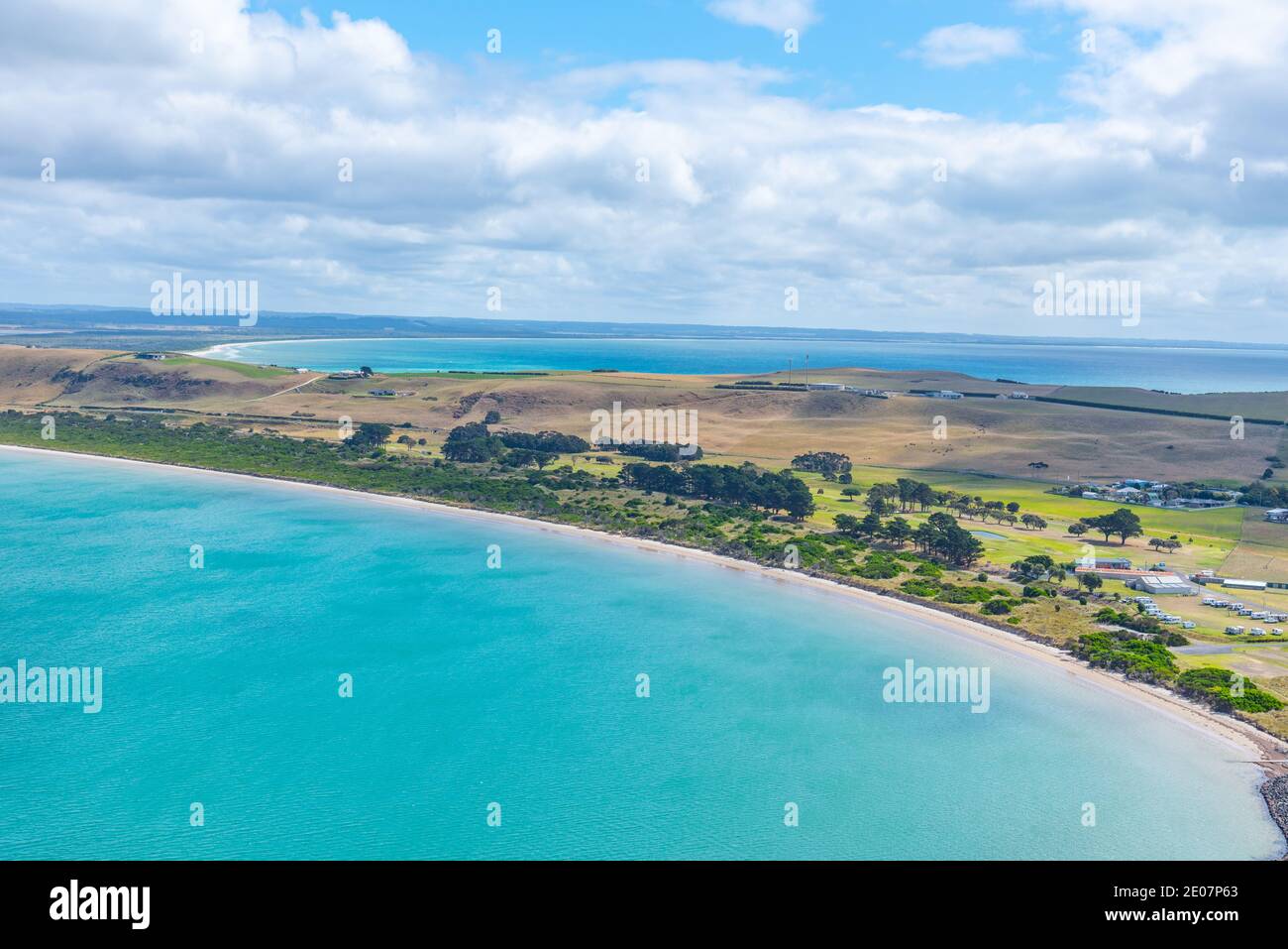 Aerial view of a beach at Stanley, Australia Stock Photo - Alamy