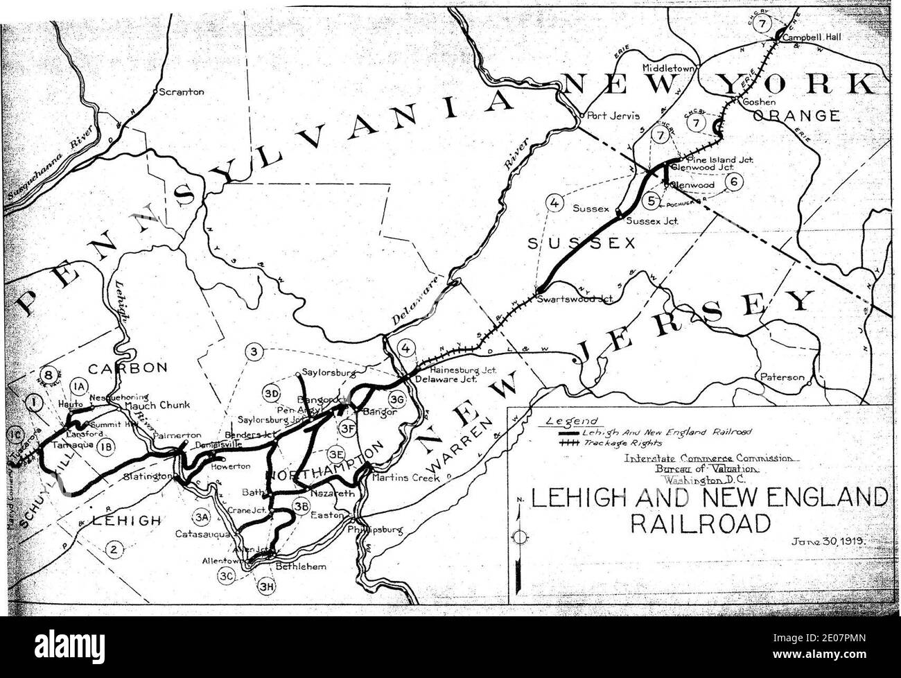 Lehigh map Black and White Stock Photos & Images - Alamy