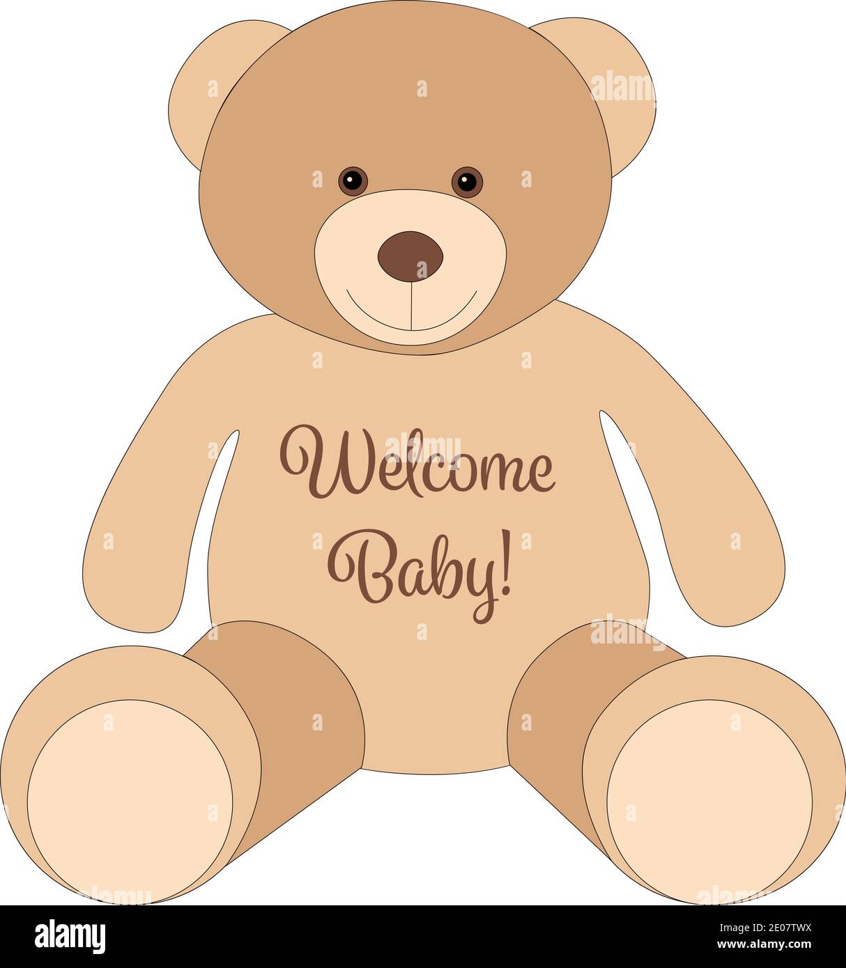Welcome baby teddy bear Stock Vector Image & Art - Alamy