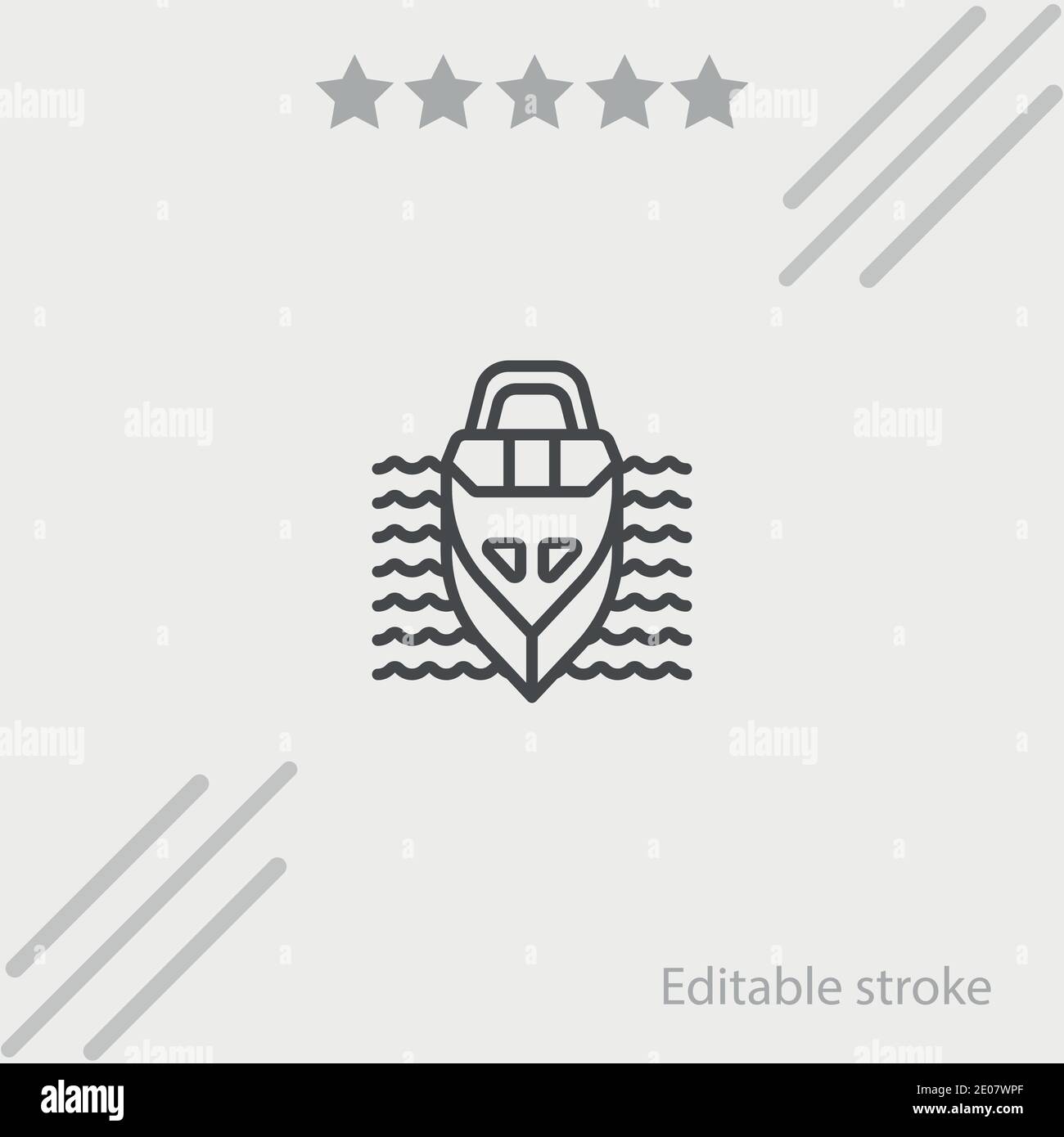 yatch vector icon modern simple vector illustration Stock Vector Image ...