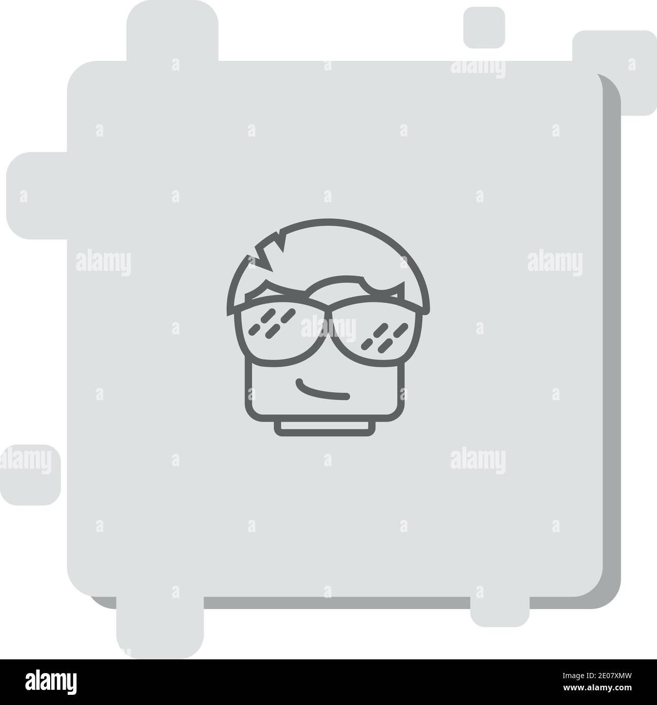 smug vector icon modern simple vector illustration Stock Vector Image ...