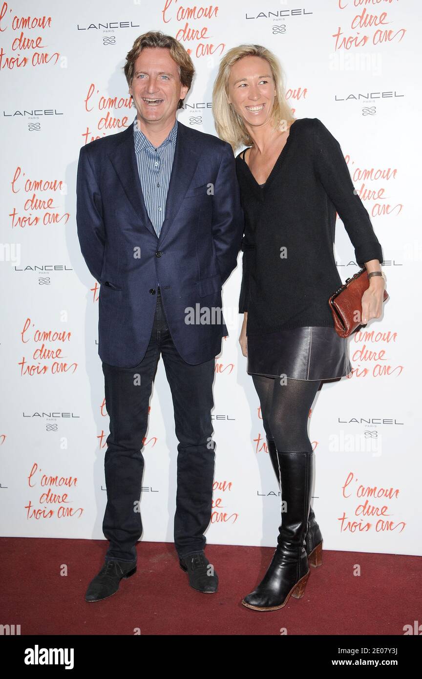Charles Beigbeder and Carine attending the premiere of the movie 'L ...