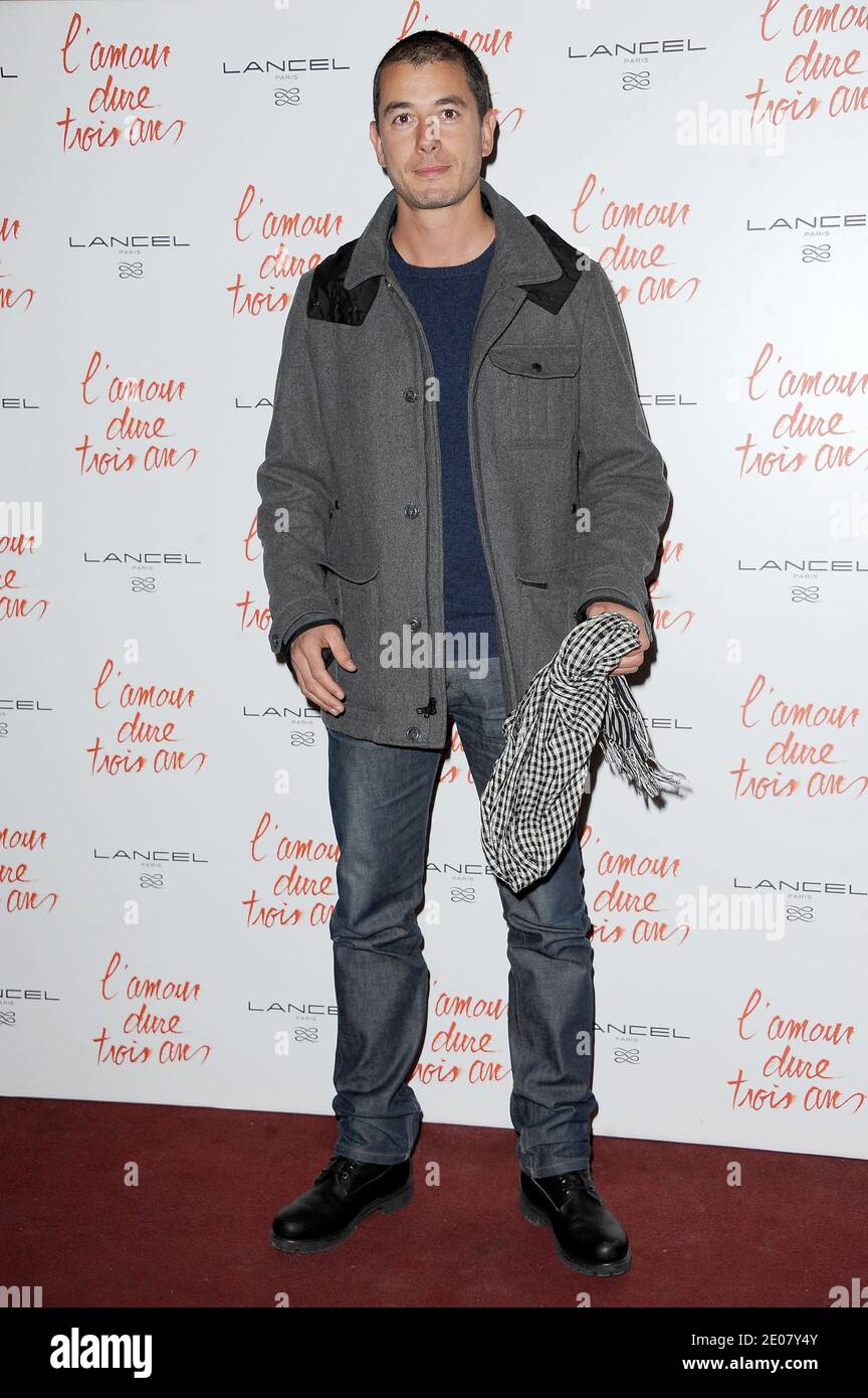 Ali Baddou attending the premiere of the movie 'L'Amour dure Trois Ans ...