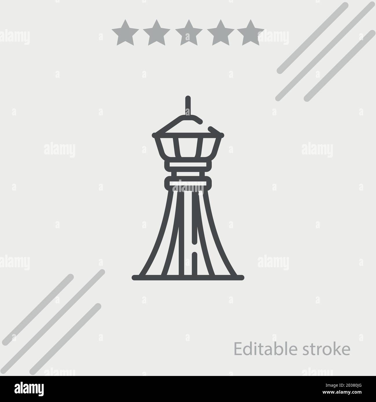 tower vector icon modern simple vector illustration Stock Vector Image ...