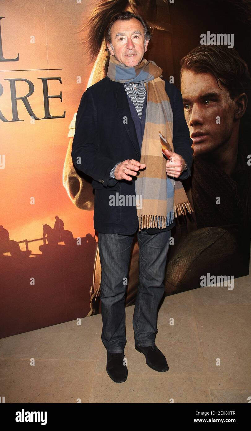 Christophe Malavoy arriving for the France premiere of 'War Horse' held ...