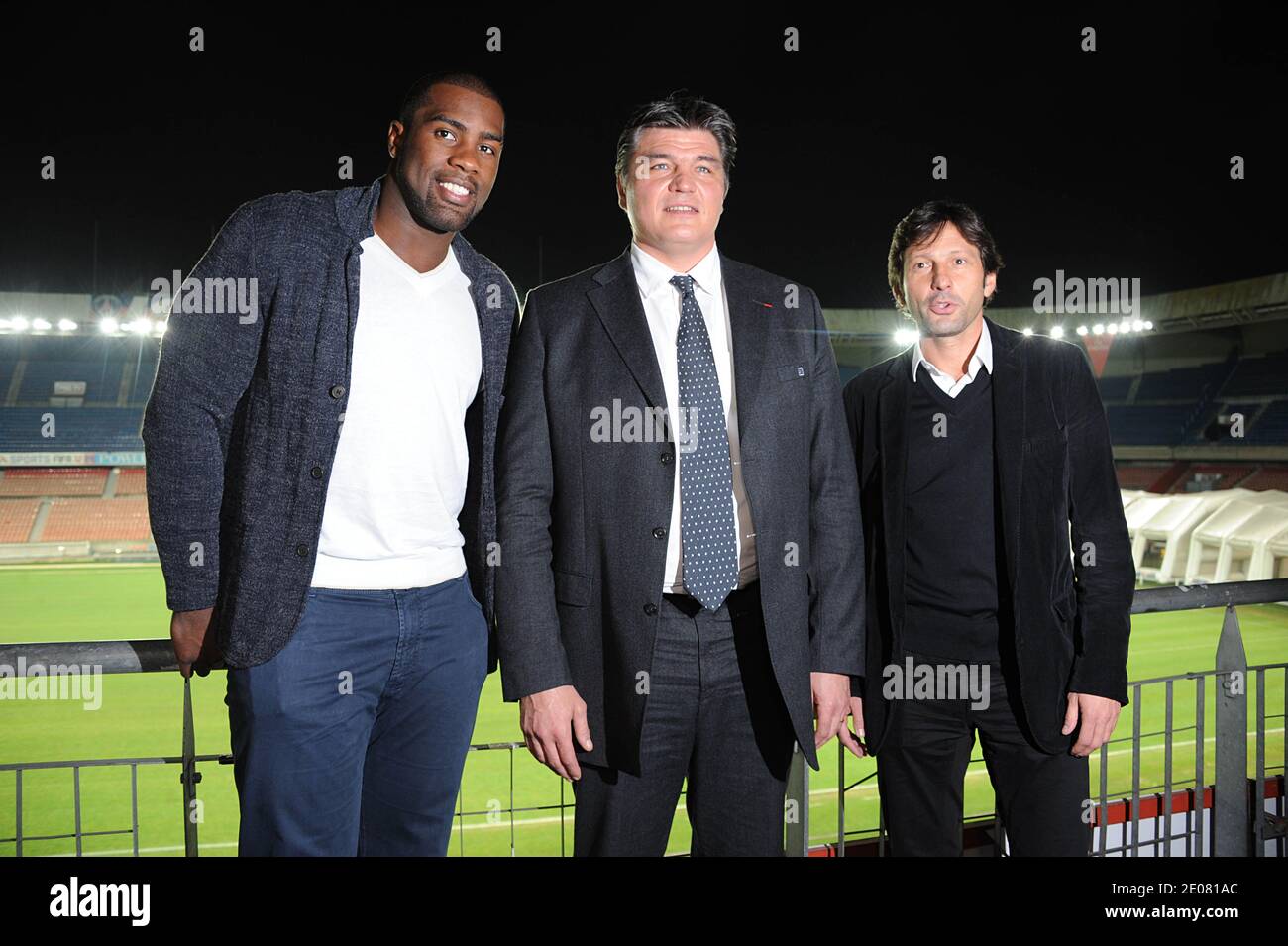 Teddy Riner, David Douillet and Leonardo attend the 'Le Sportif de l ...