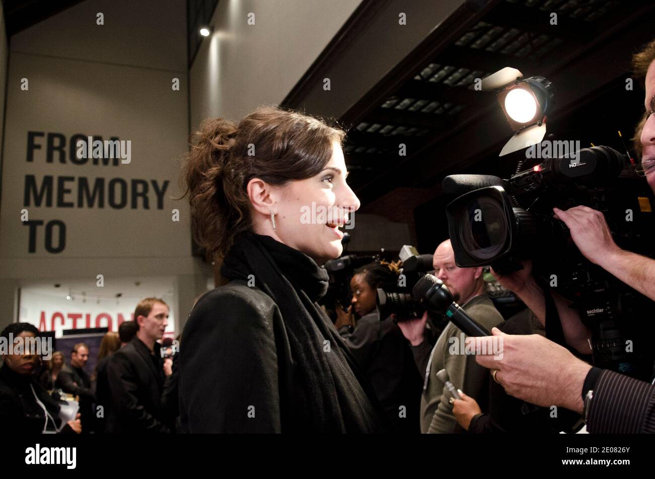 Zana Marjanovic poses for a photo on the red carpet during 'In The Land ...
