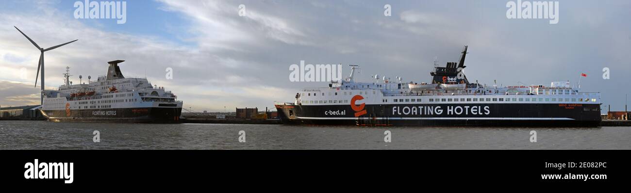 C-BED's WIND PERFECTION and WIND SOLUTION berthed at their LIVERPOOL ...
