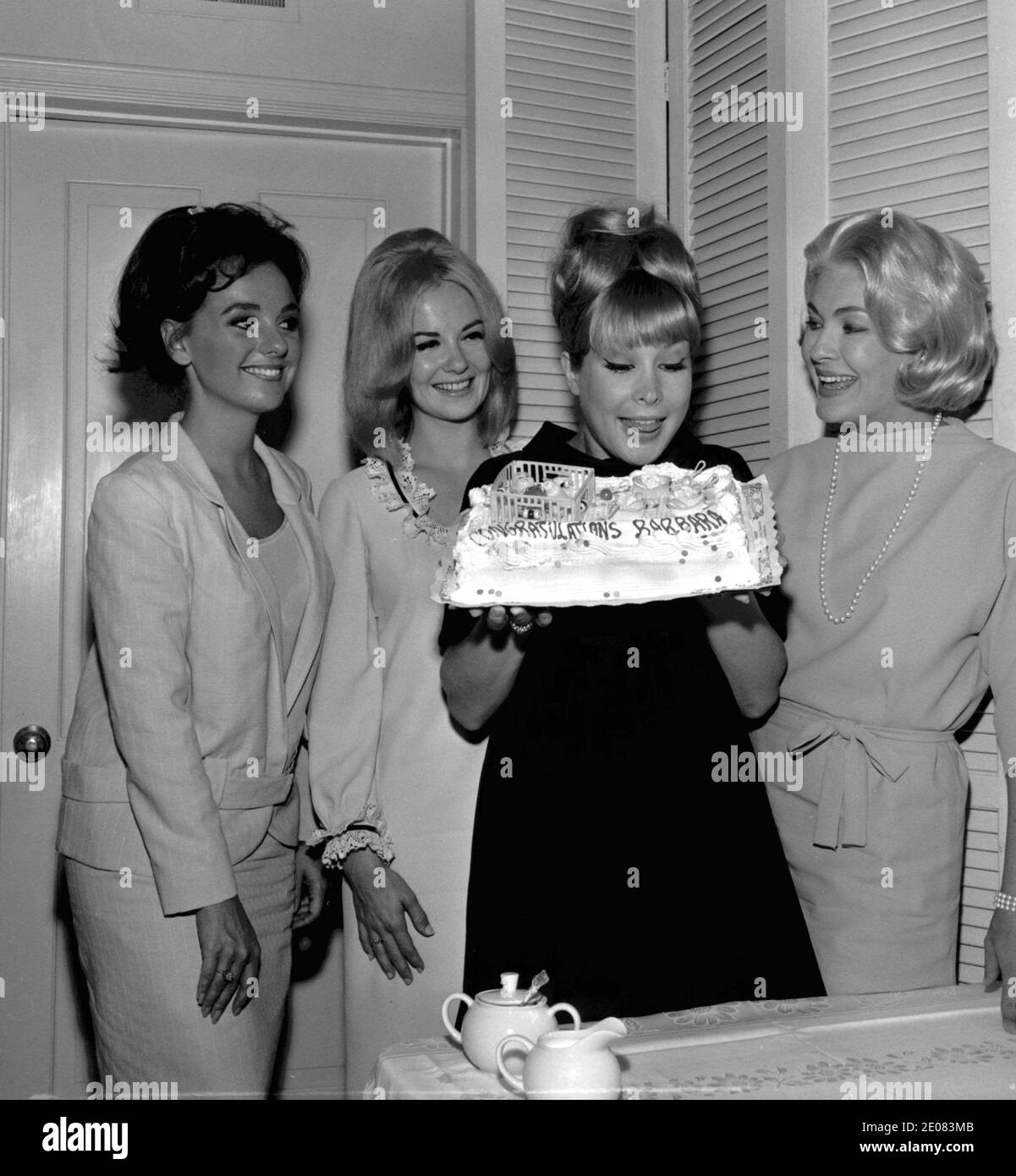 1965 - Los Angeles. BARBARA EDEN AT HER BABY SHOWER 1965.WITH DAWN ...