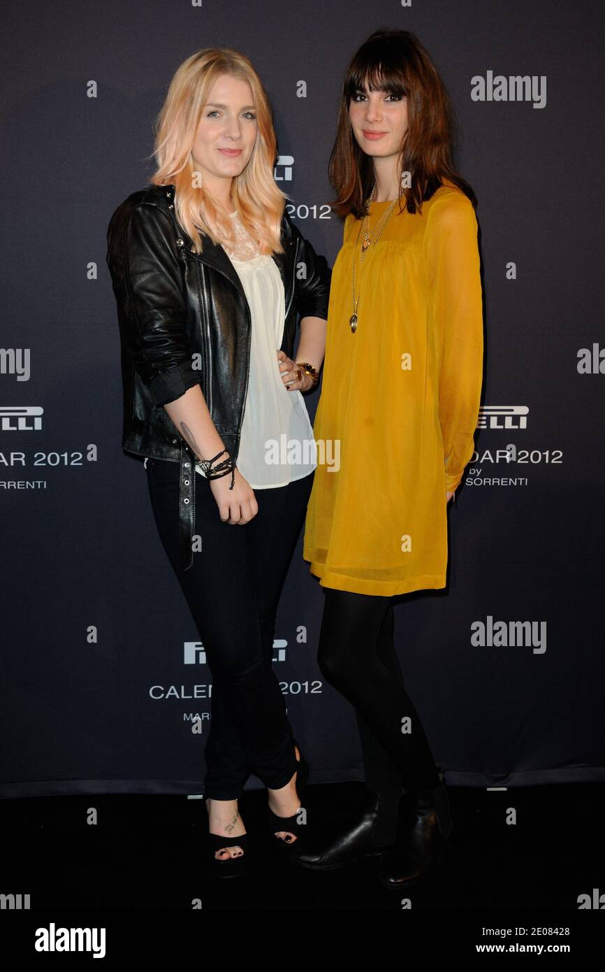 Louise Basilien and Anais Vandevyvere (plasticines) attending the 2012 ...