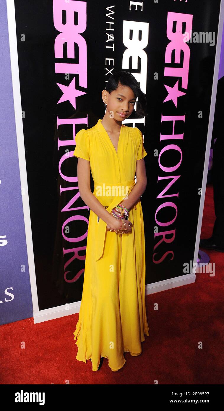 Willow Smith attends the BET honors red carpet in Washington, DC, USA ...